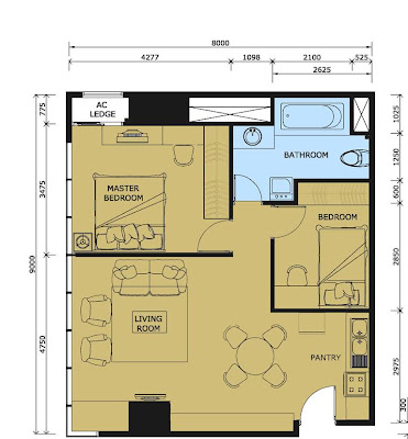 Marketing Rasuna Epicentrum: Denah Unit The Grove Suites