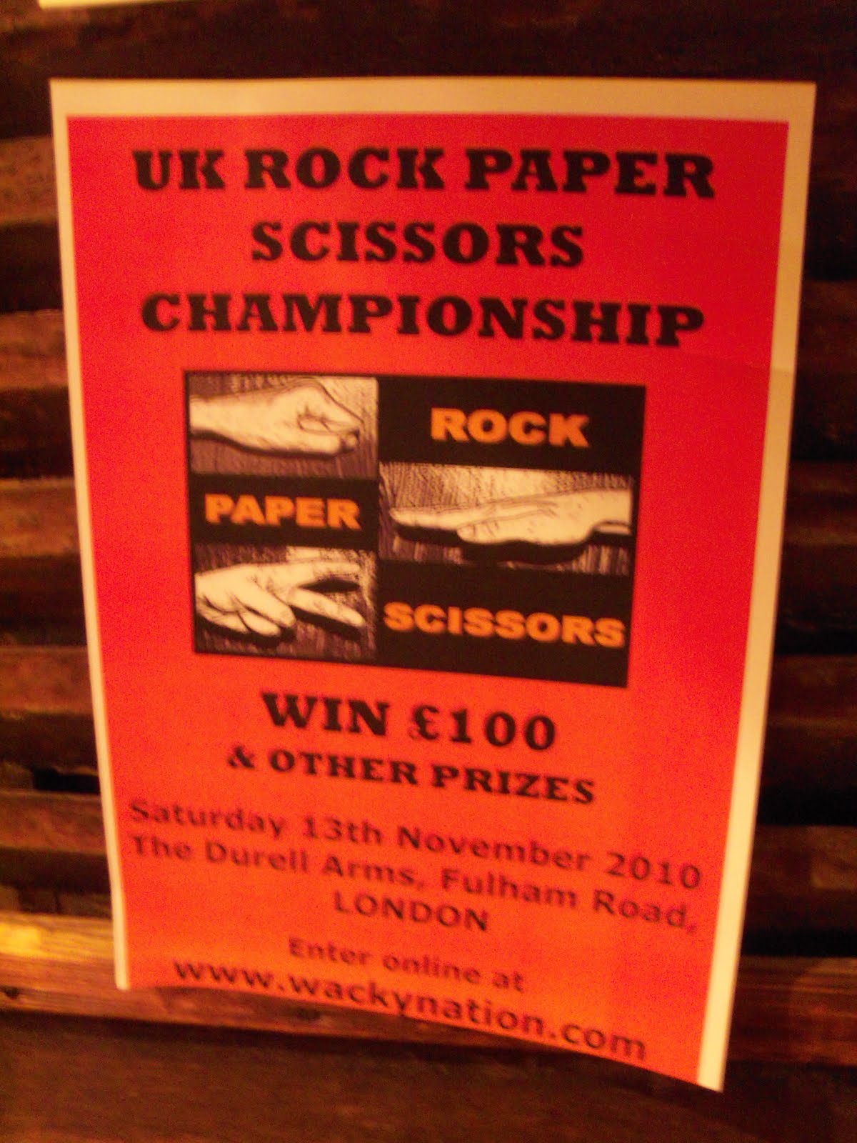 The Ham and Egger Files: UK Rock Paper Scissors Championships 2010 ...