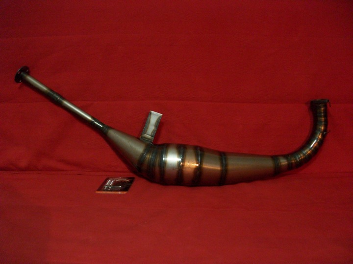 Handmade Exhaust for a highly tuned moped