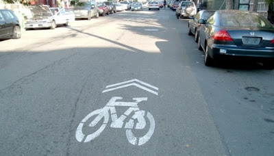 Bike Commute Tips Blog: "Sharrow": Appearing Soon on a Street Near You?