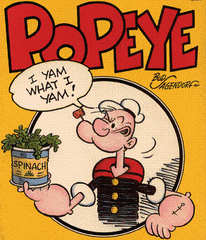 scrapbook.: Popeye the Sailor Man. Gopher Spinach. 1954.