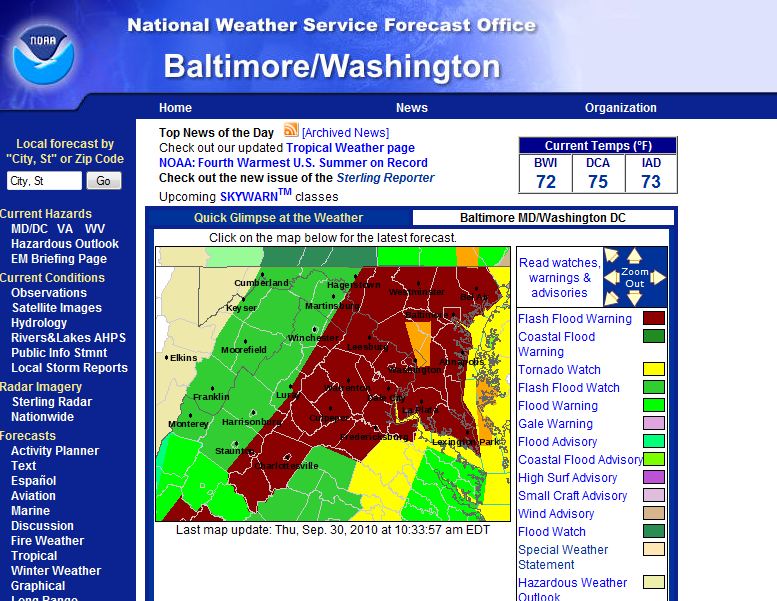 Watches And Warnings Weather Map - Map