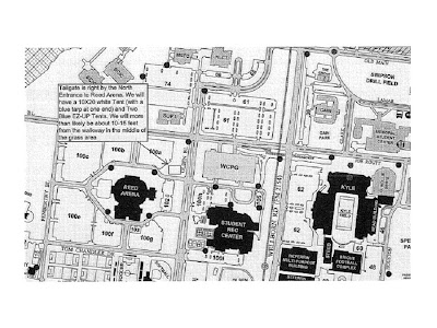 Aggie Football - There's always next year: Tailgate Map