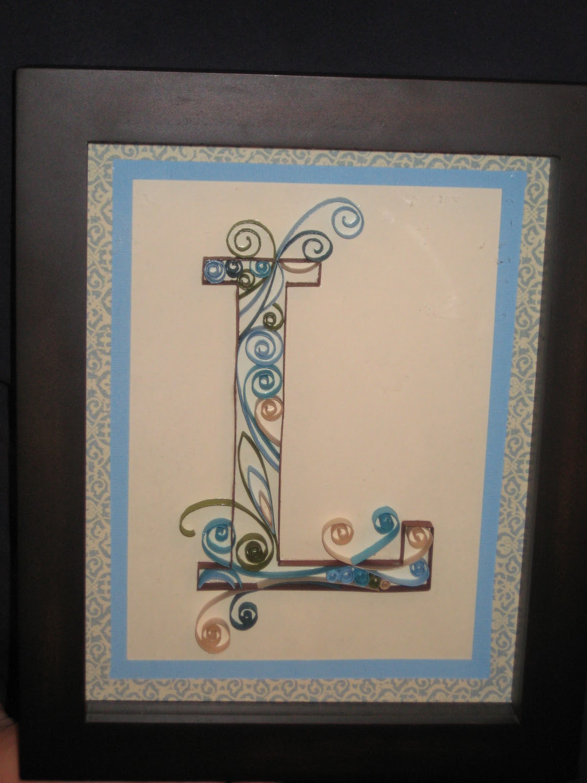Laura Thoughts: Monogram Quilling Tutorial