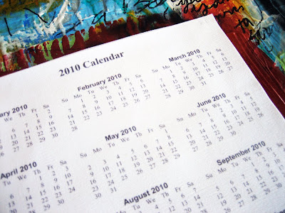 alisaburke: Messy Canvas Calendar Tutorial