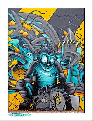 Names In Graffiti: Graffiti Alphabet Monkey Blue Light