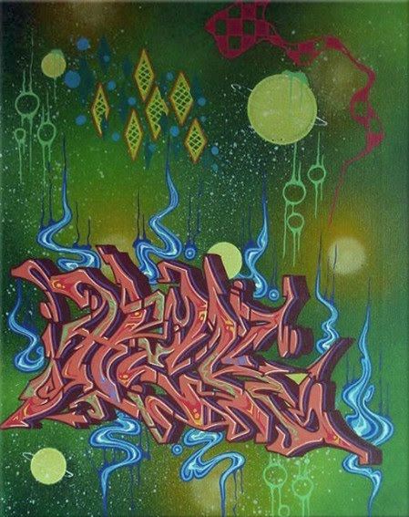 Grafiti New Most: Hek on Graffiti Canvas | Graffiti Wildstyle