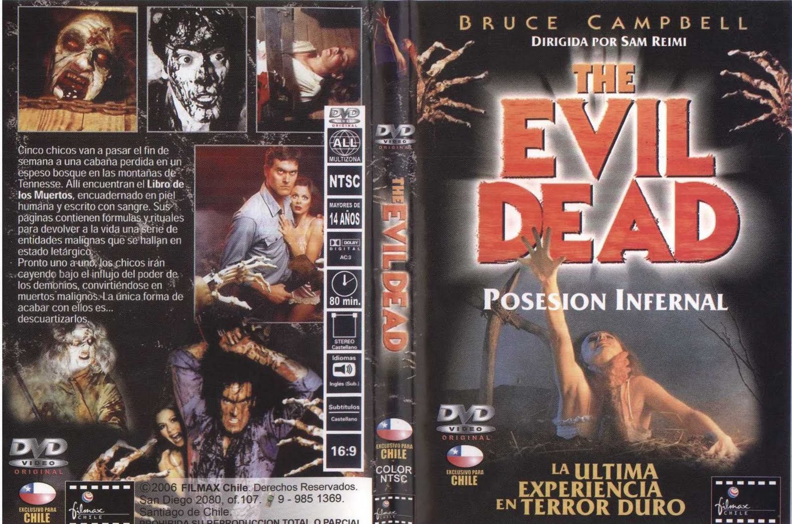 ELCINEENSUSMANOS: THE EVIL DEAD 1 POSESION INFERNAL (TERROR)