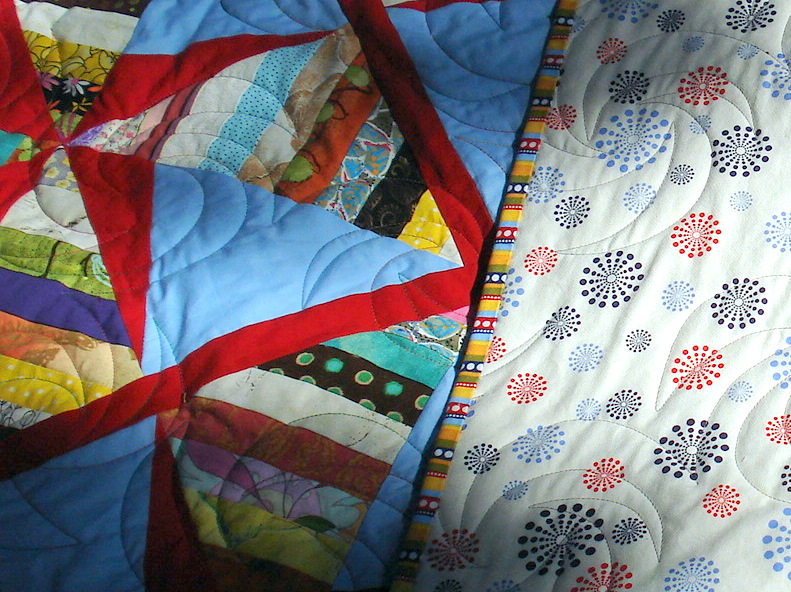 Quilt Story: P's Double Pinwheel String Quilt