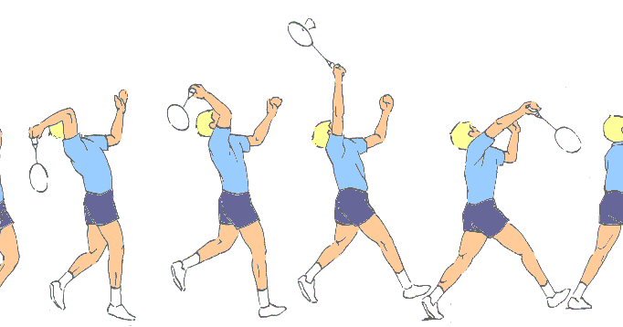 The BADMINTONIAN: CLEARING WITH THE FOREHAND