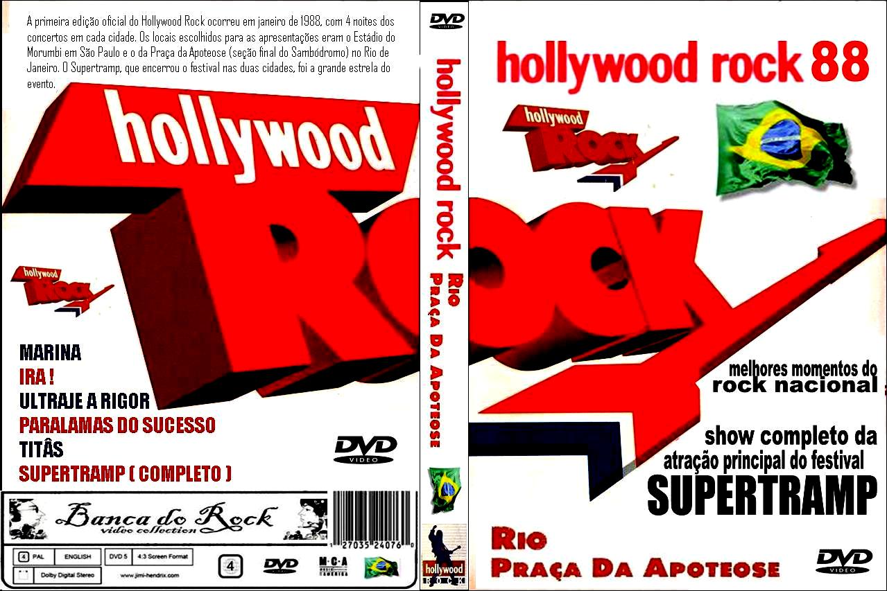 BANCA DO ROCK Rock Concert DVD: 548 - DVD HOLLYWOOD ROCK 1988 - BOOTLEG