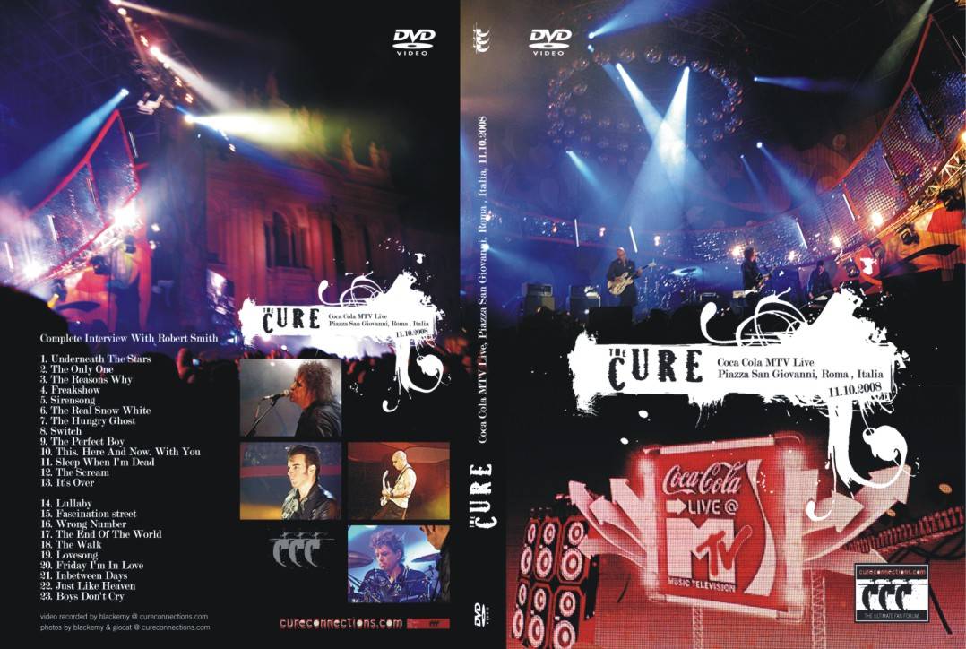 BANCA DO ROCK Rock Concert DVD: 1094 - DVD THE CURE 2008 - BOOTLEG