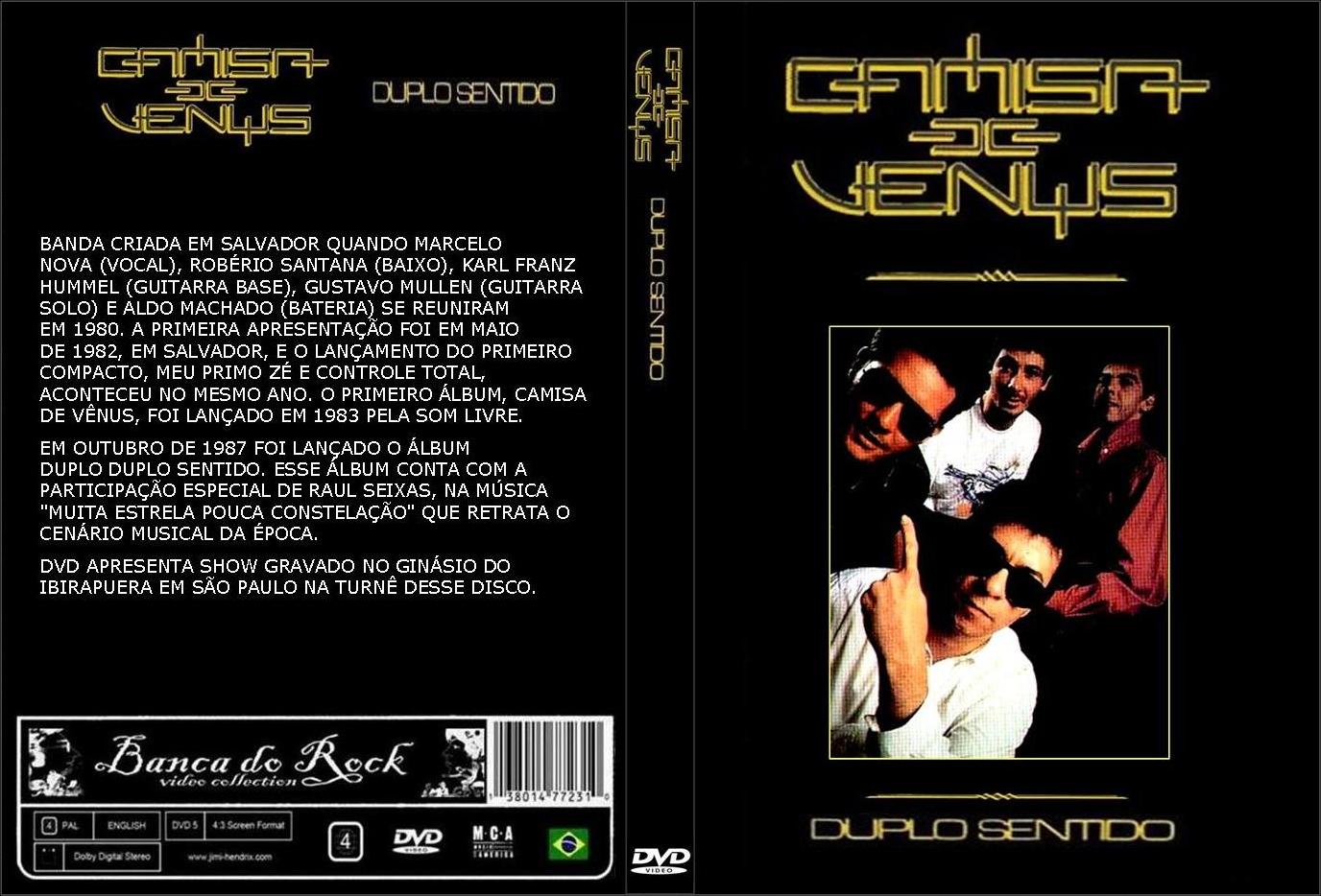 BANCA DO ROCK Rock Concert DVD: 1113 - DVD CAMISA DE VÊNUS 1988 - BOOTLEG