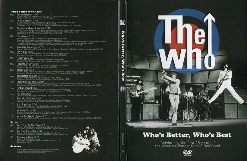 BANCA DO ROCK Rock Concert DVD: 1159 - DVD THE WHO - BOOTLEG