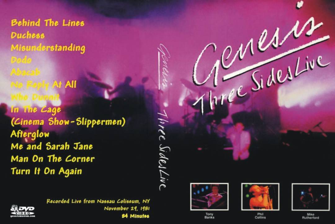 BANCA DO ROCK Rock Concert DVD: 1426 - DVD GENESIS 1981 - BOOTLEG