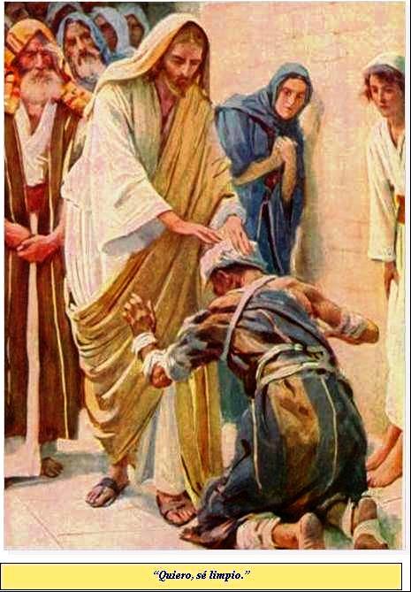 "VENID, almas, amad al AMOR": "Como leproso ante el Señor"
