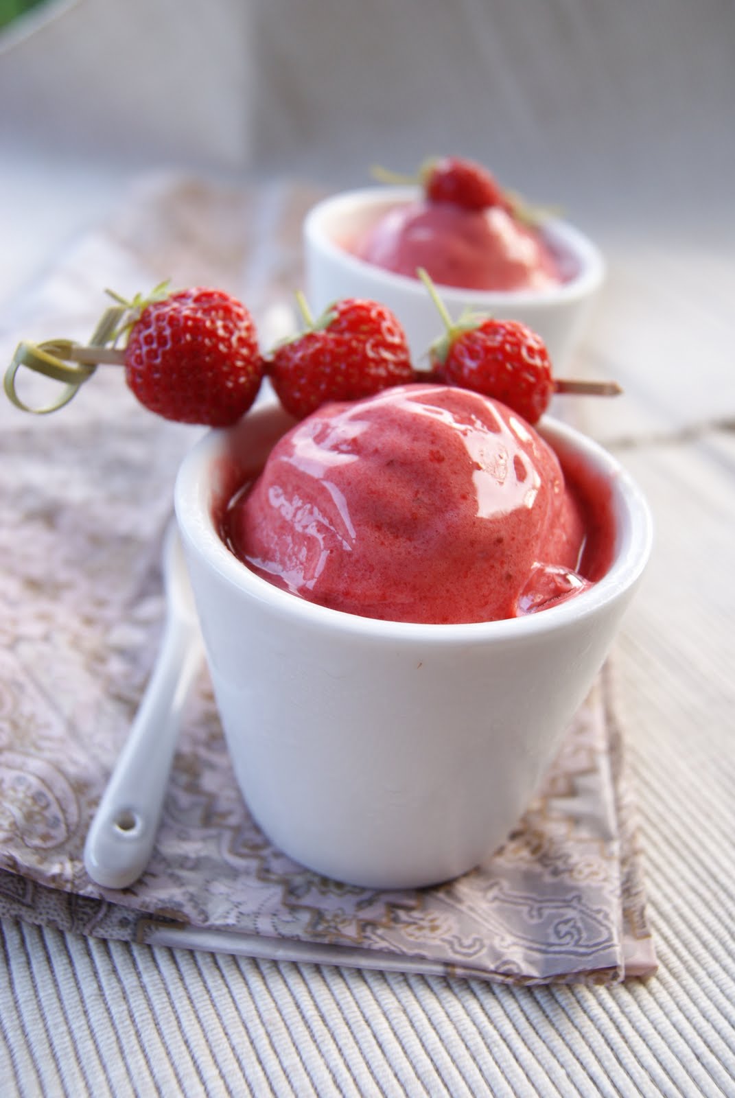 Sorbet fraise : thermomix