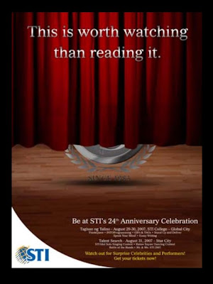 Rowena's Work: STI Anniversary Poster