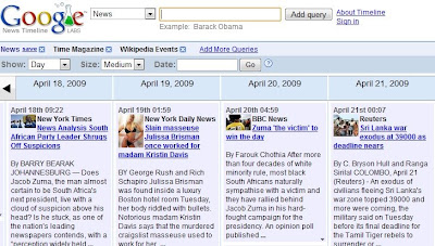 Google News Timeline is een manier om het nieuws te doorzoeken en de ...