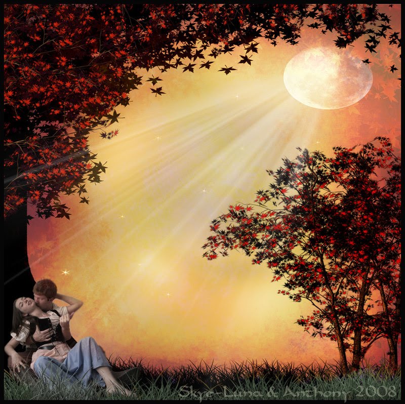 Marsha A. Moore: And Fall, with her yeller harvest moon ...