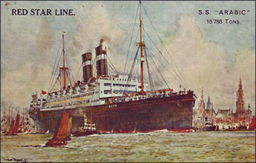 Red Star Line: De Arabic Getorpedeerd