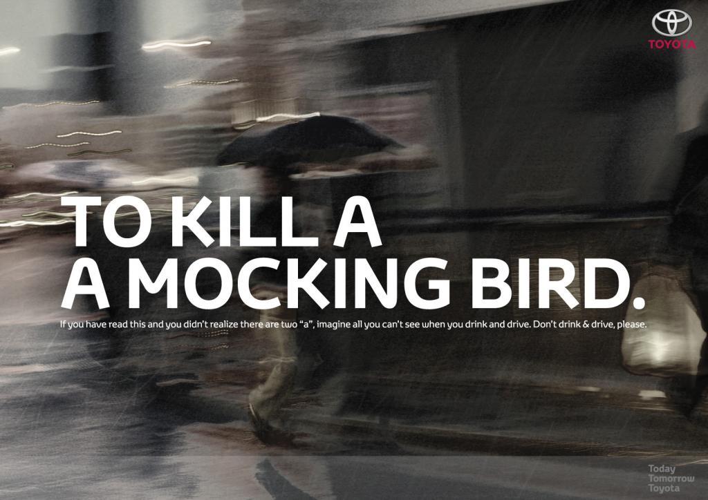 Best Creative Ads: Toyota's Anti-Drinking and Driving Print Ad's 'Rebel ...