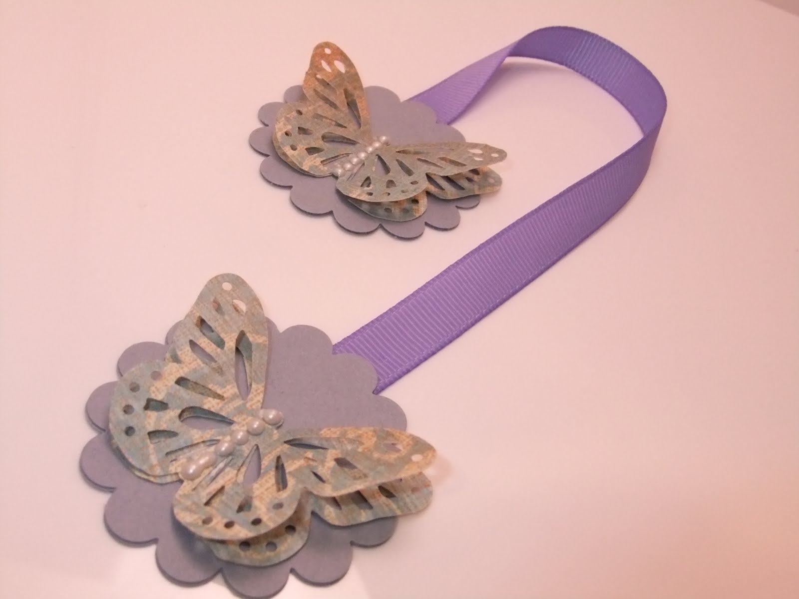 A Day in the Life of a Craft Fairy...: Tutorial for Die Cut Ribbon Bookmark