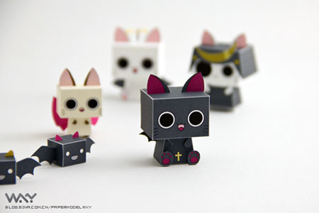 Paper Toy - Nyanpire - Papercraft4u | Free Papercrafts, Paper Toys ...