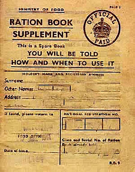 Historical Cookham: WWII Ration Book.