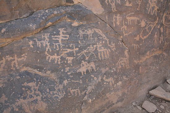 Rock art in the Nubian Desert