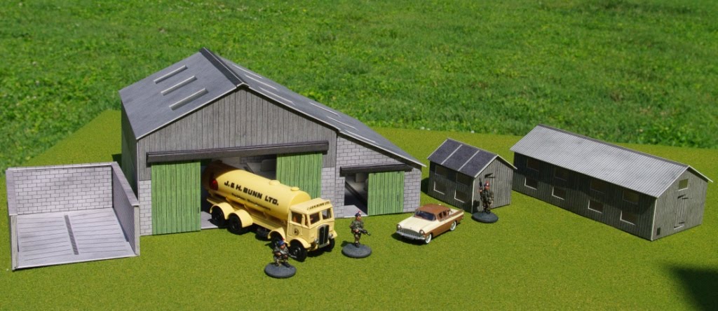 Sapper Joe's Wargaming & Toys: Metcalfe buildings and OO scale vehicles