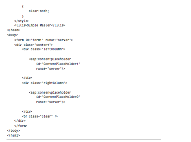 ASP.NET: Designing Websites with Master Pages
