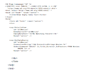 ASP.NET: Using the DetailsView and FormView Controls