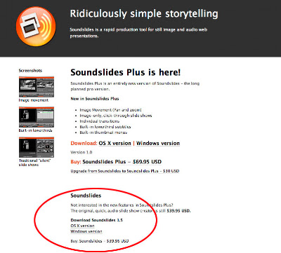 Guia Rápida SoundSlides
