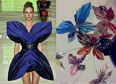 For Spring/Summer 2010 collection, Marchesa gave a touch of origami ...