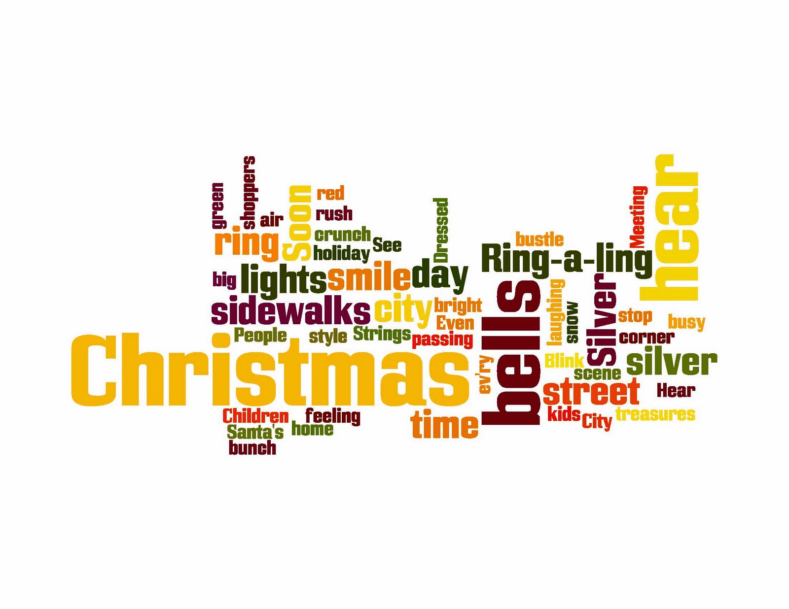Life With Words Christmas Song Word Clouds life-with-words-christmas-song-word-clouds