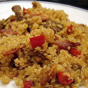 Crystal's Cozy Kitchen: Beef Bacon Quinoa
