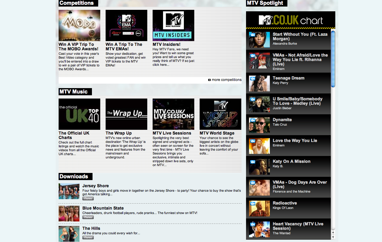 A2: Advanced Portfolio: MTV