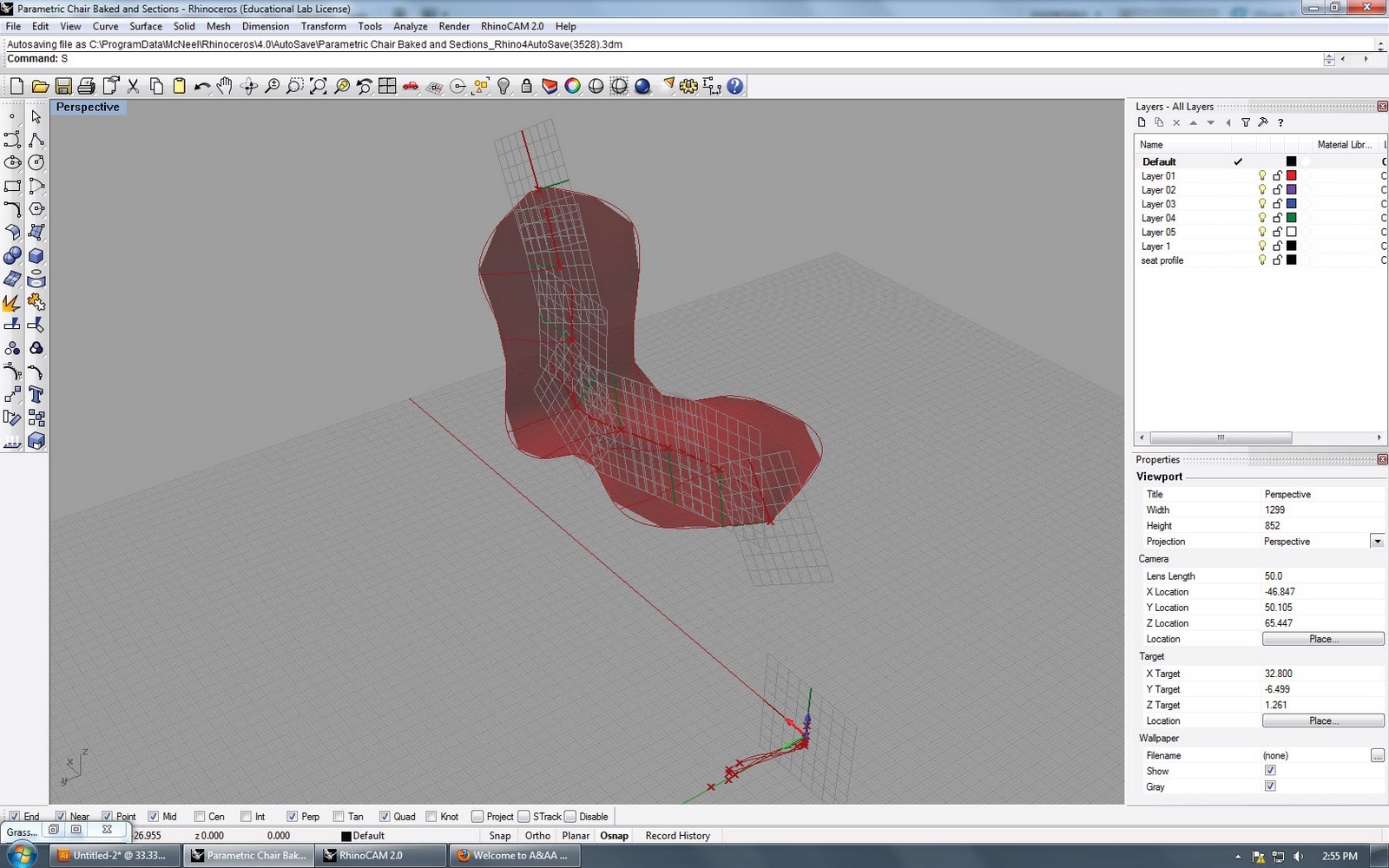 Parametric Research: Appling An Equation to the Seat Cross Sections