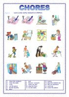 Frenchfrog's Little English Pond: Chores (Powerpoint + Worksheet)