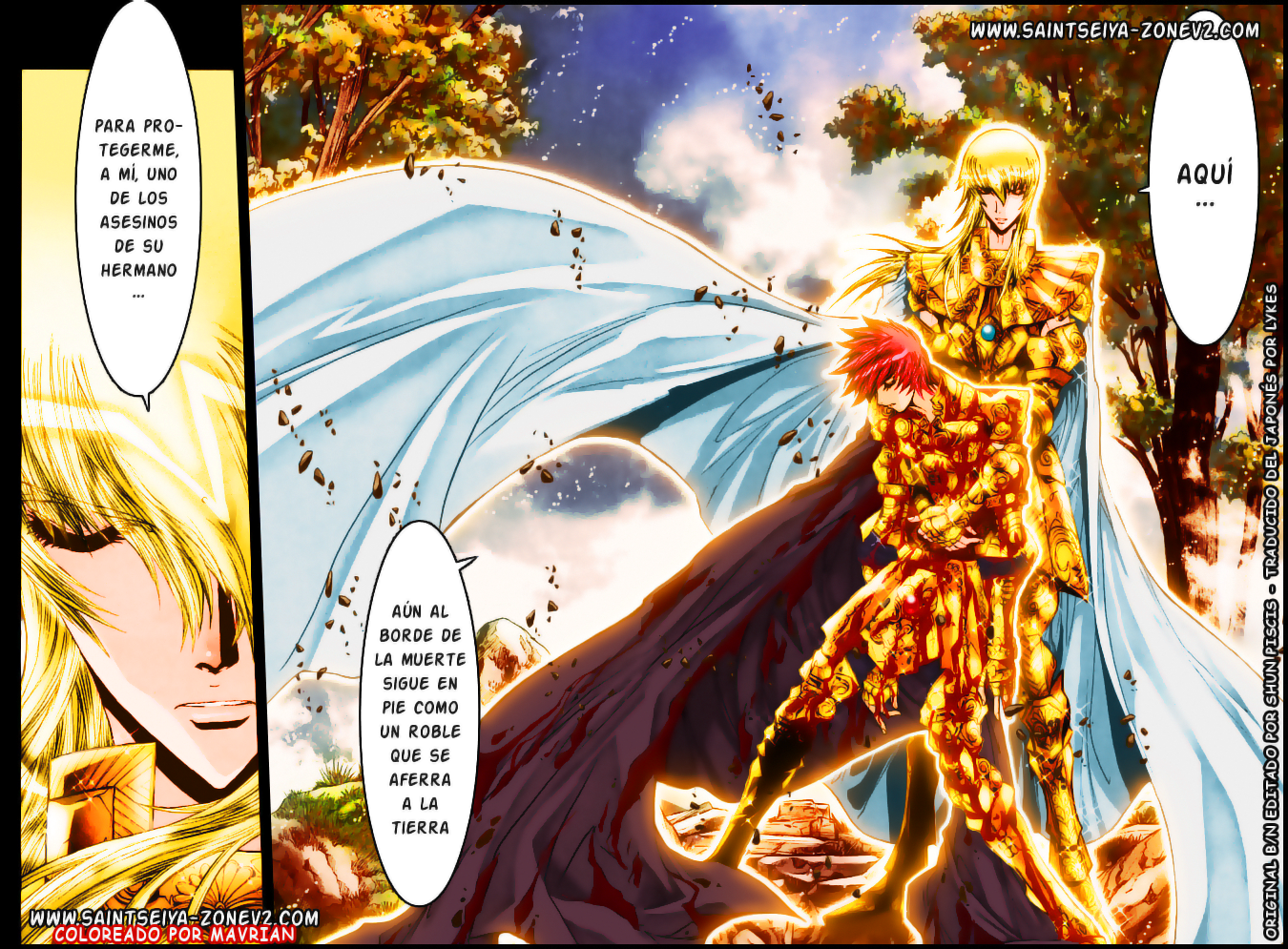 Saint Seiya Gallery: [Episode G] Leo Aiolia & Virgo Shaka - Colored by ...