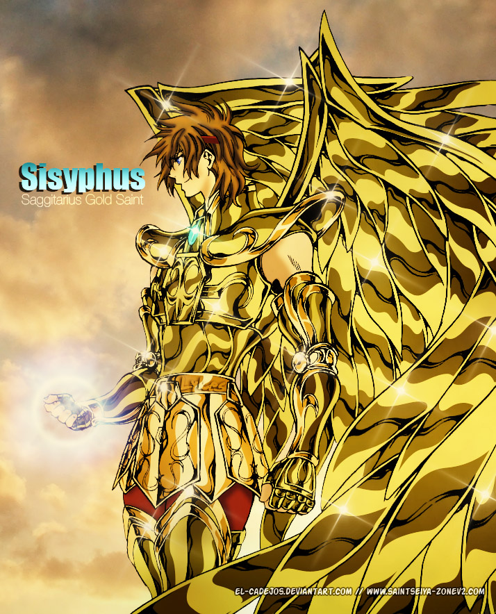 Saint Seiya Gallery: [Lost Canvas] Sagittarius Sisiphus - Colored by Lykes