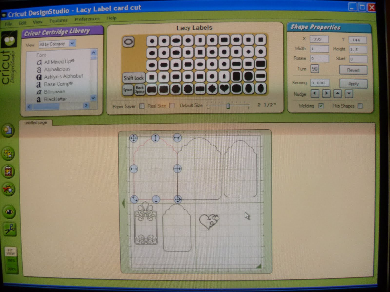 Lacy Labels "Tag" card | Roxy's Craft Blog