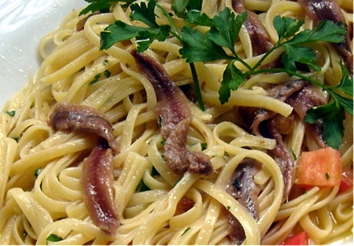 Macarrão com aliche