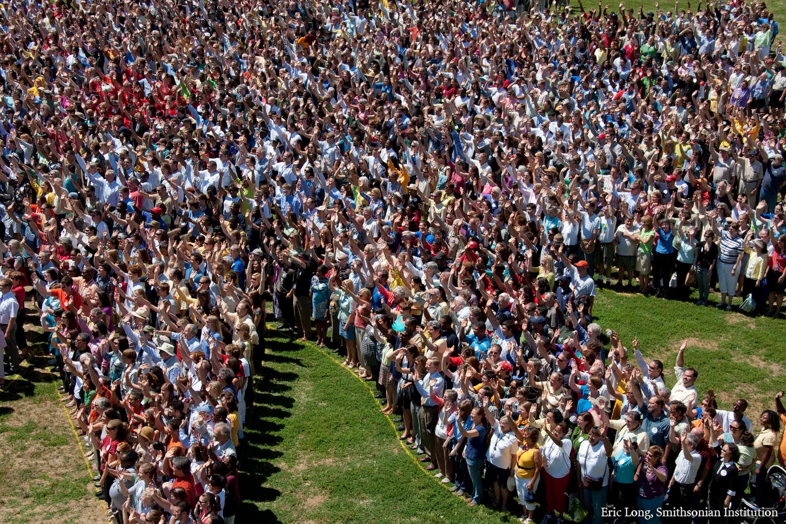 Summer in D.C.: And the award for the world's largest human sunburst ...