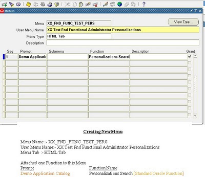 Anil's Oracle Application Framework Blog: Adding Level 1 Tab Page to the existing oracle screen