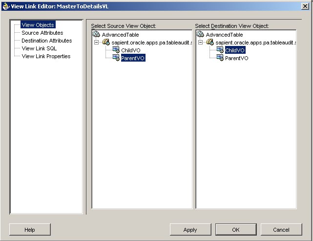 Anil S Oracle Application Framework Blog Advanced Table In Advanced Table Via View Link