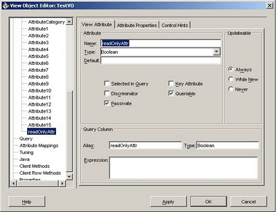Anil's Oracle Application Framework Blog: How to make selected row Read Only in Table