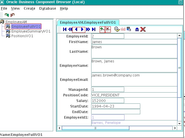 Anil S Oracle Application Framework Blog Testing Vo At Design Time Oaf Jdev 10g Feature