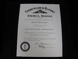 Hawaii House Blog: Rep. Awana receives "Kentucky Colonel"